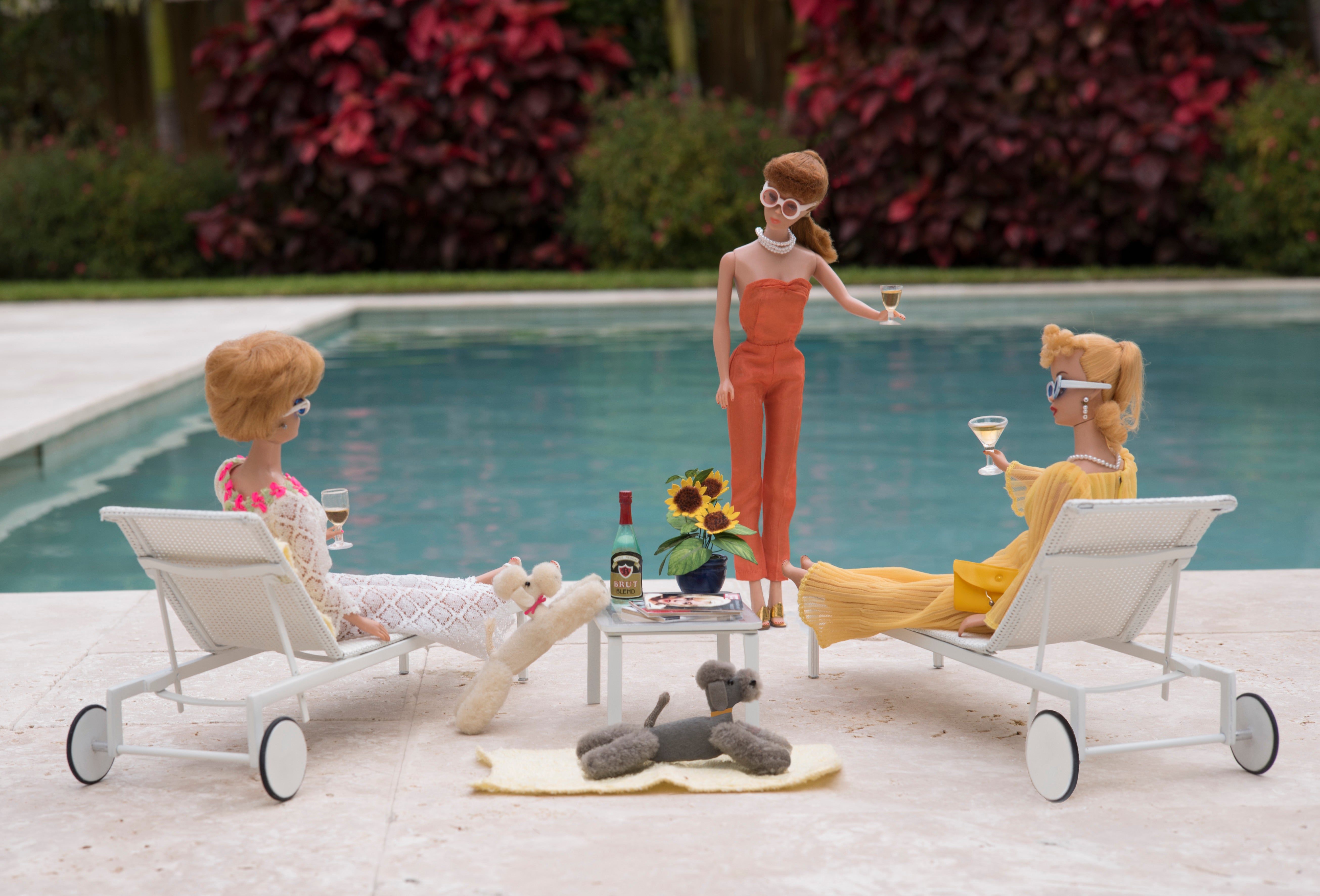 Three Slim Girls by Pool – Barbie and Ken Photos